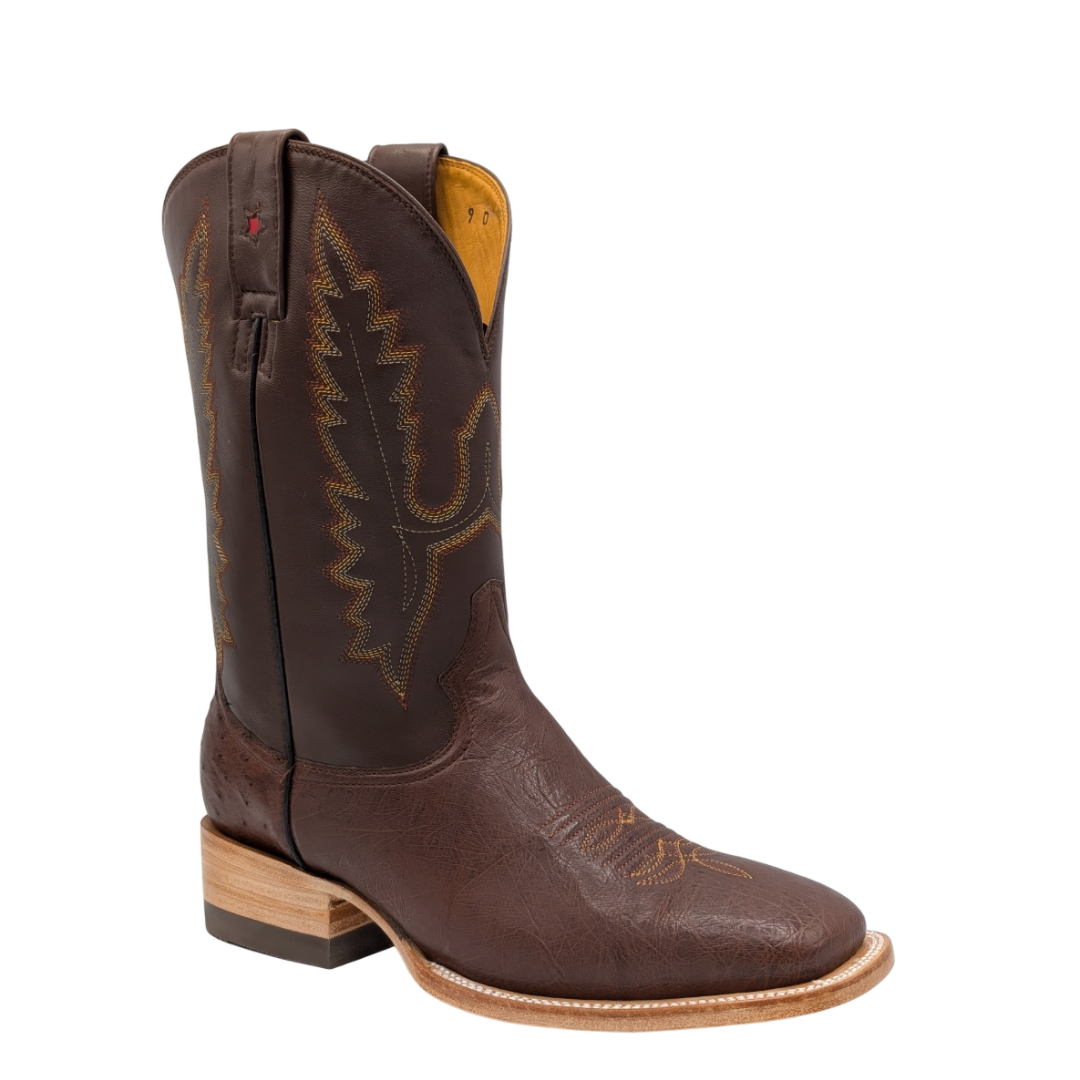 Gavel Men's Diego Smooth Ostrich Rodeo Boots - Tobacco – Gavel Western Wear